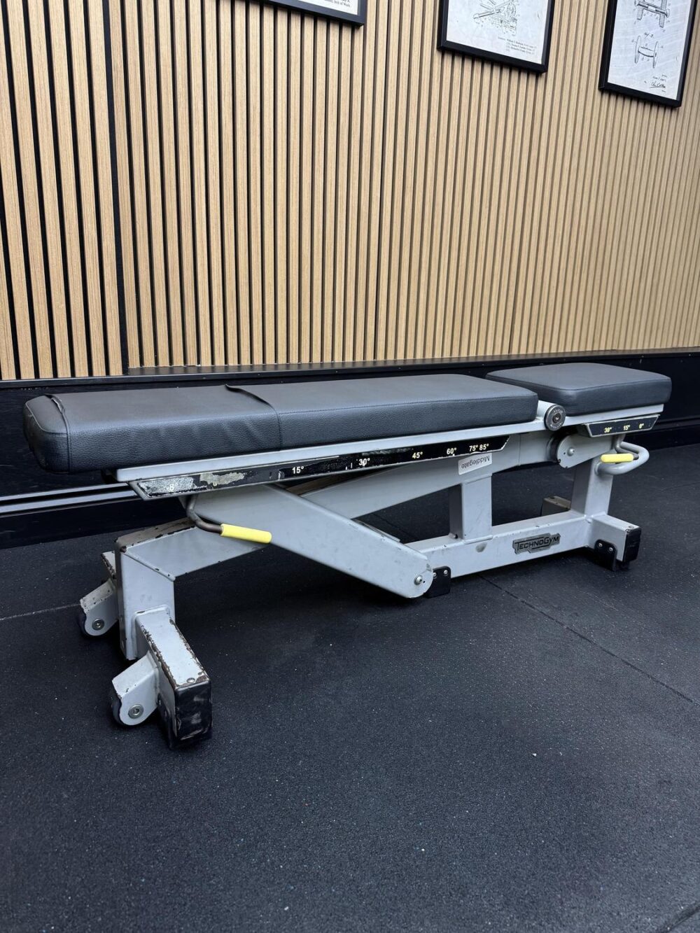 Technogym Pure Strength Adjustable Bench (PG04) Silver - Uzed